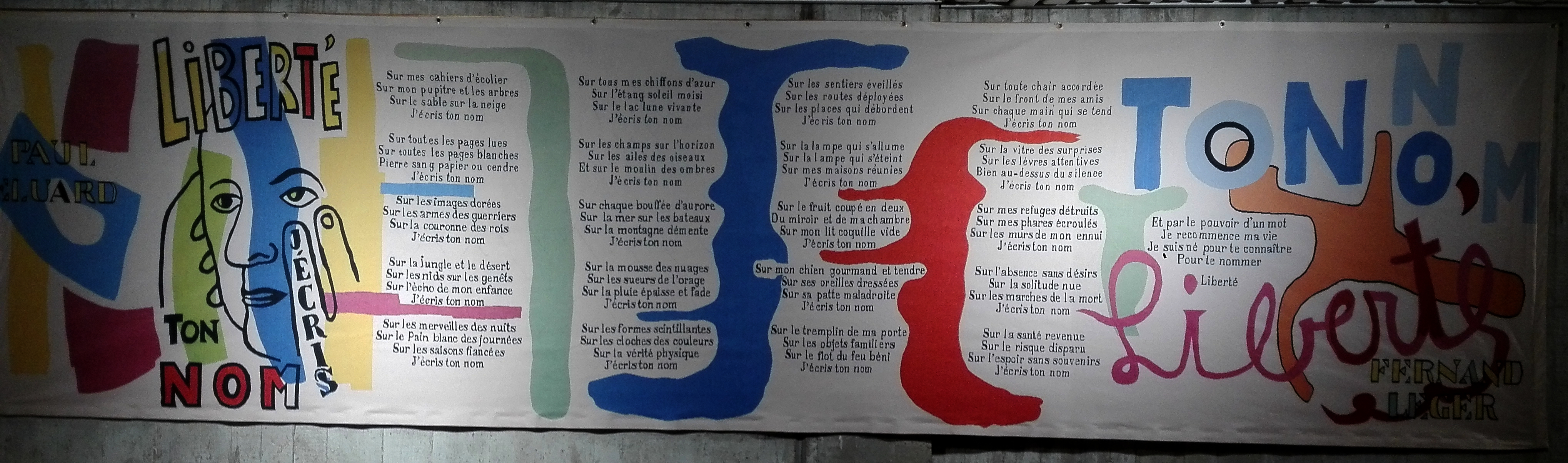 Le poème Liberté de Paul Eluard